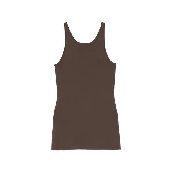 TOTEME Ribbed Tank Top - Brown