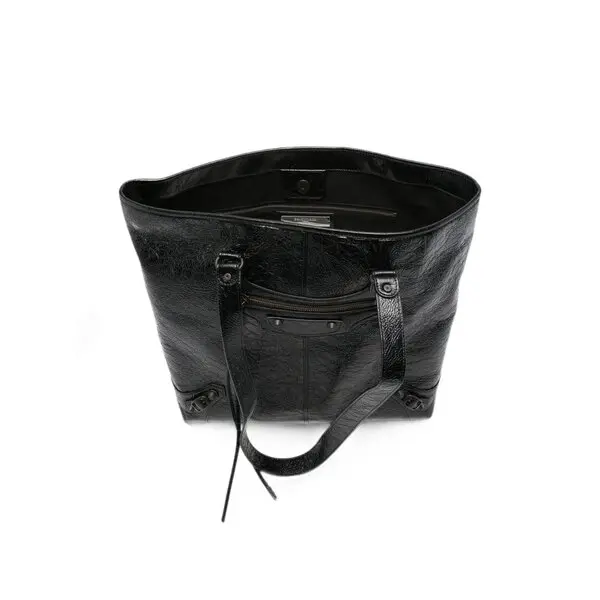 Balenciaga Crinkled Leather Tote Bag