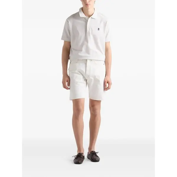 Prada Neutrals Polo Shirts - Cream