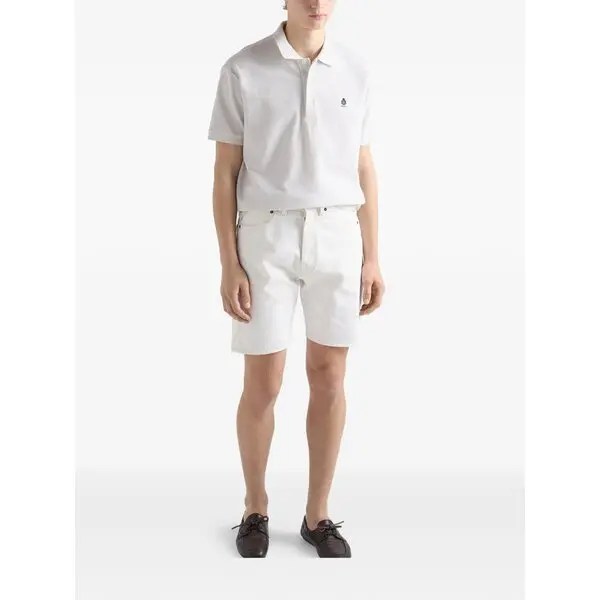 Prada Neutrals Polo Shirts - Cream