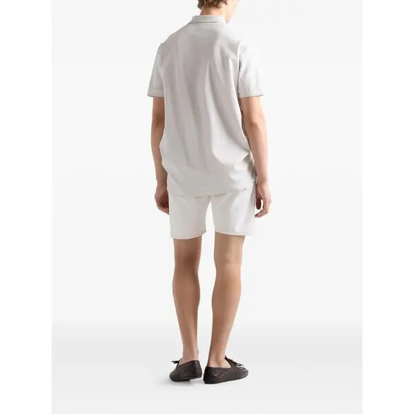 Prada Neutrals Polo Shirts - Cream
