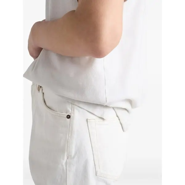 Prada Neutrals Polo Shirts - Cream