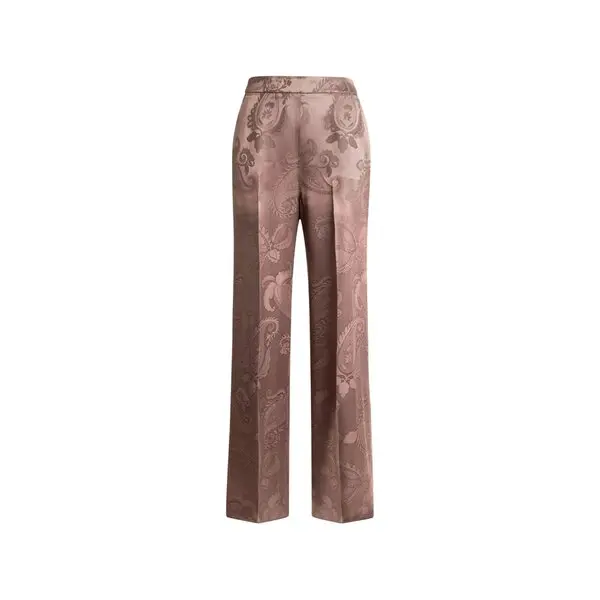 Etro Straight Leg Trousers - Brown