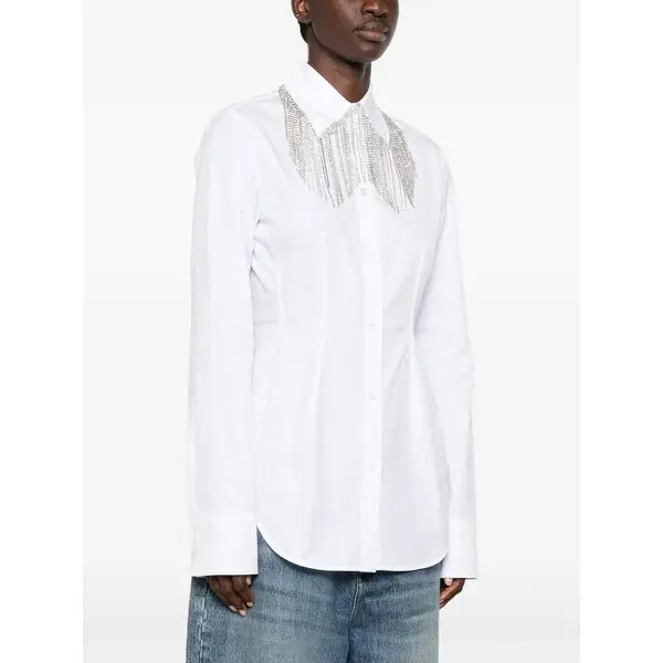 Sportmax Cotton Shirt With Crystal Embellishment
