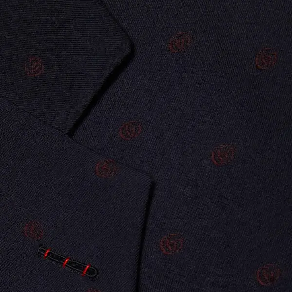 Gucci Gg-print Single-breasted Wool Suit