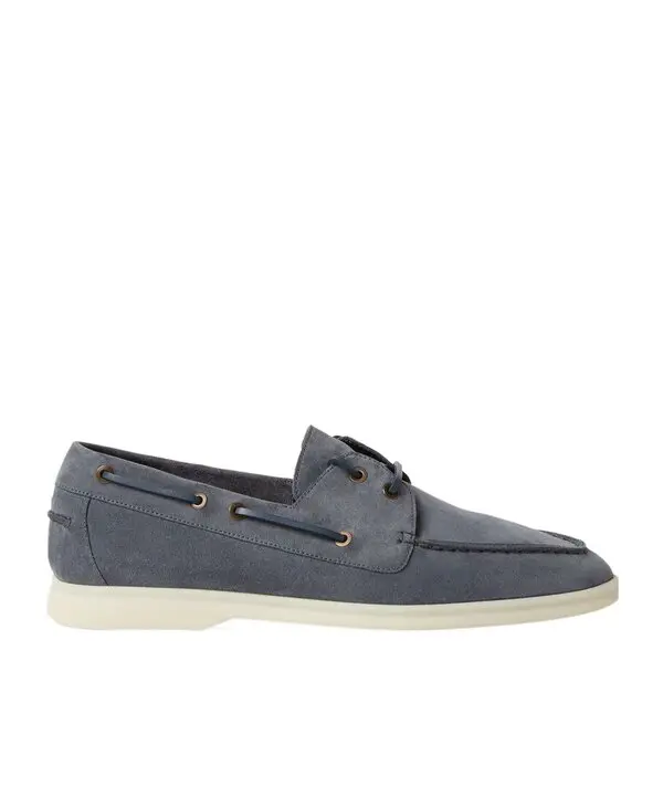 Loro Piana Sea-sail Walk Loafer - Blue Grey