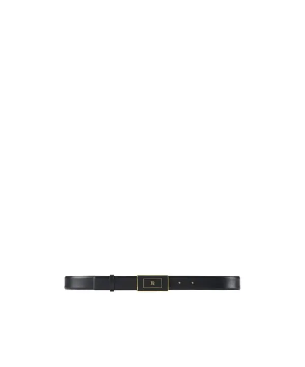 Elisabetta Franchi Logo Belt - Black