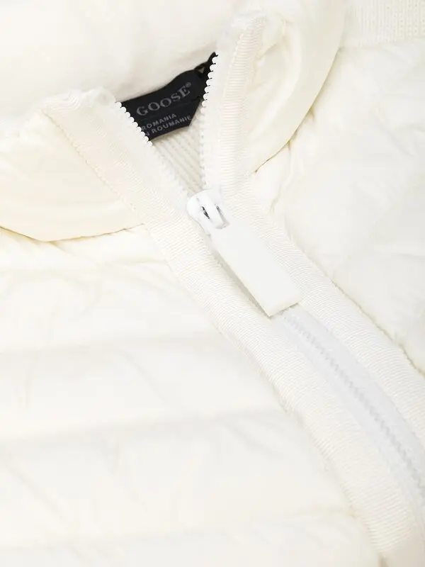 Canada Goose Logo Patch Zip-up Padded Jacket