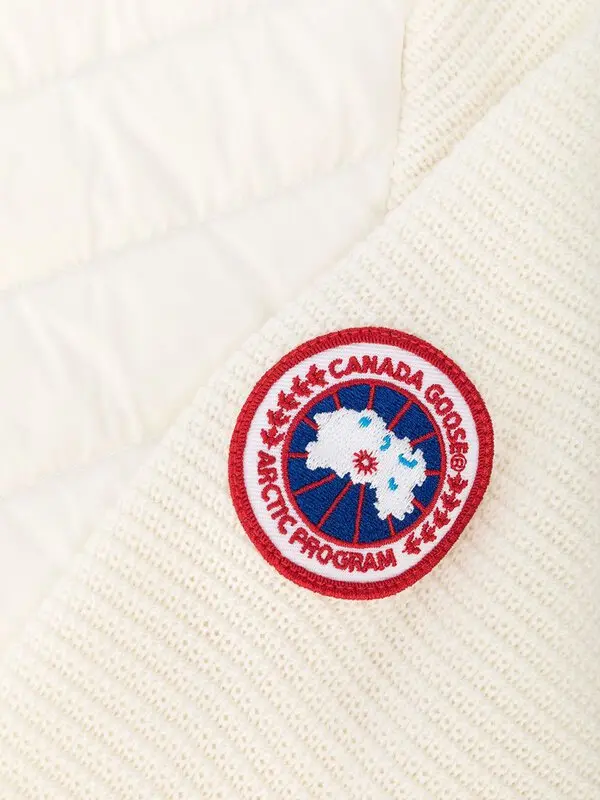 Canada Goose Logo Patch Zip-up Padded Jacket