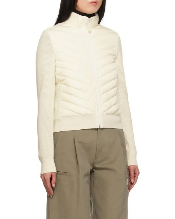 Canada Goose Logo Patch Zip-up Padded Jacket
