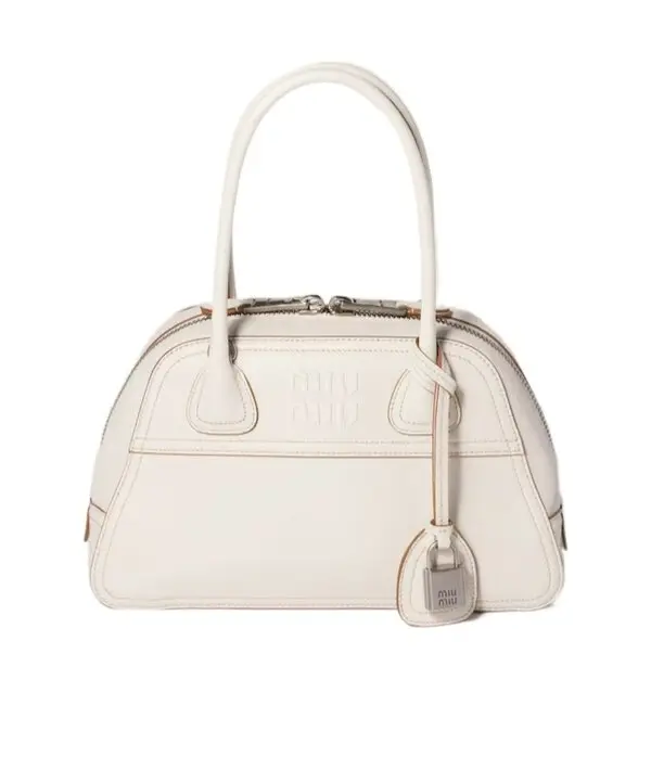 Miu Miu Vivant Nappa Leather Bag - White