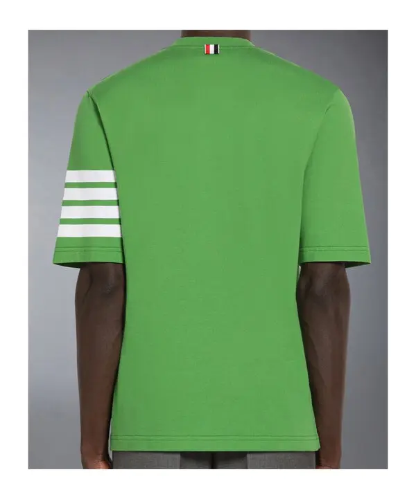 Thom Browne 4-bar Round-neck T-shirt - Lt Green