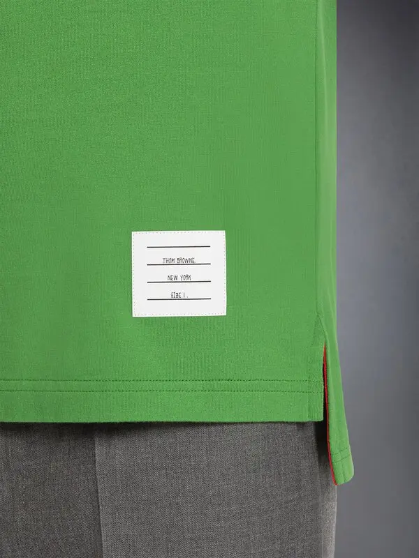 Thom Browne 4-bar Round-neck T-shirt - Lt Green