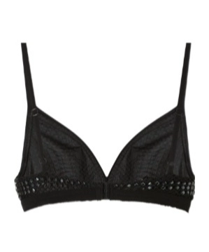Pinko Mesh-effect Bra With Rhinestones