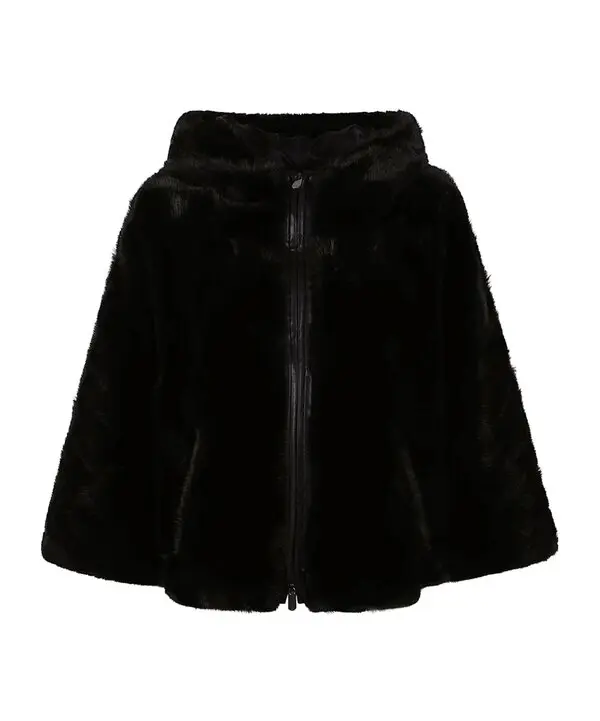 Pinko Faux Fur Hooded Jacket