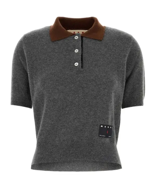 Marni Short-sleeved Knit Polo Shirt