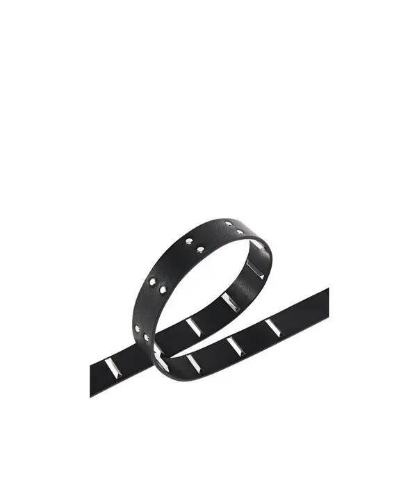 Pinko Leather Belt With Studded Embellishment