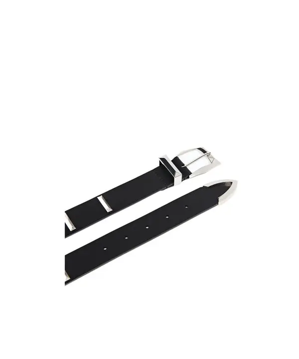 Pinko Leather Belt With Studded Embellishment