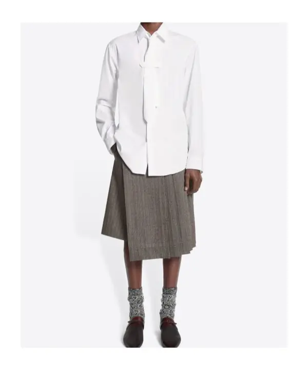 Dries Van Noten Cilian Tie-detail Shirt - White