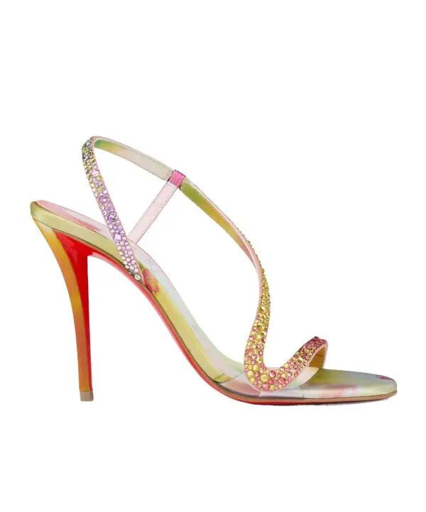 CHRISTIAN LOUBOUTIN Rosa Z Strass Botanica - Multicolor