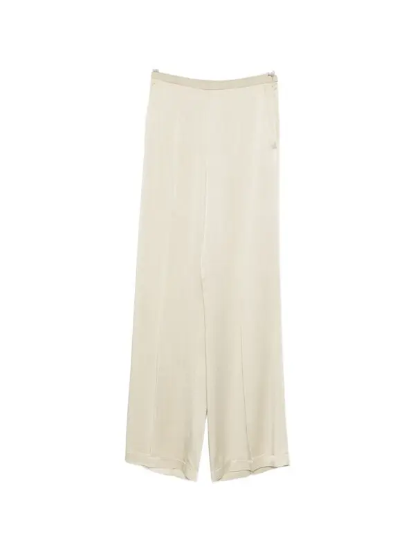 FORTE_FORTE High-waisted Wide-leg Trousers - Multicolor