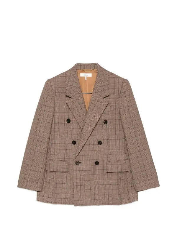 Chloé Wool Double-breasted Jacket - Multicolor