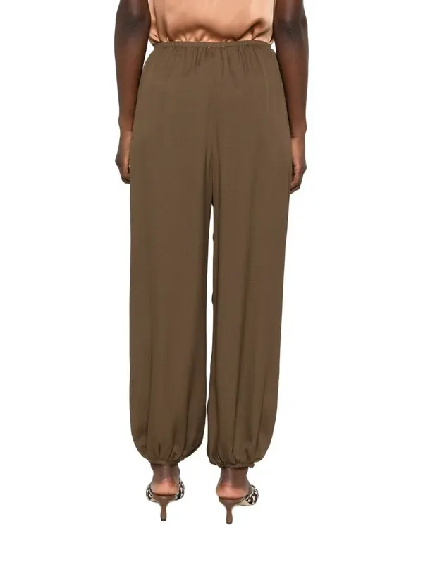 FORTE_FORTE Silk Blend Drawstring Trousers - Multicolor
