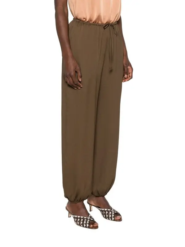FORTE_FORTE Silk Blend Drawstring Trousers - Multicolor