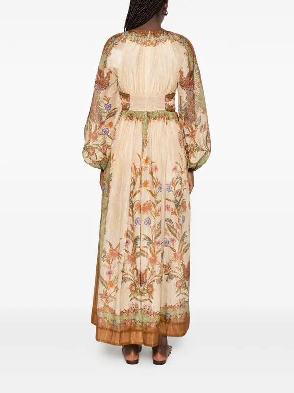 Zimmermann Indra Printed Maxi Dress - Multicolor