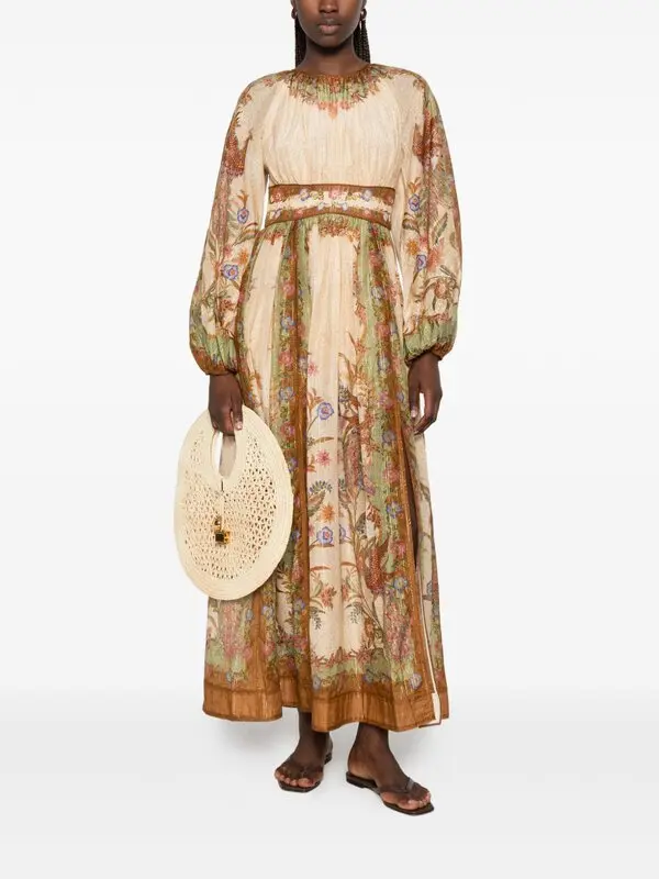 Zimmermann Indra Printed Maxi Dress - Multicolor