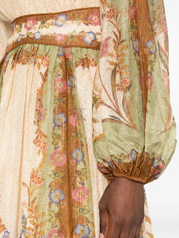Zimmermann Indra Printed Maxi Dress - Multicolor