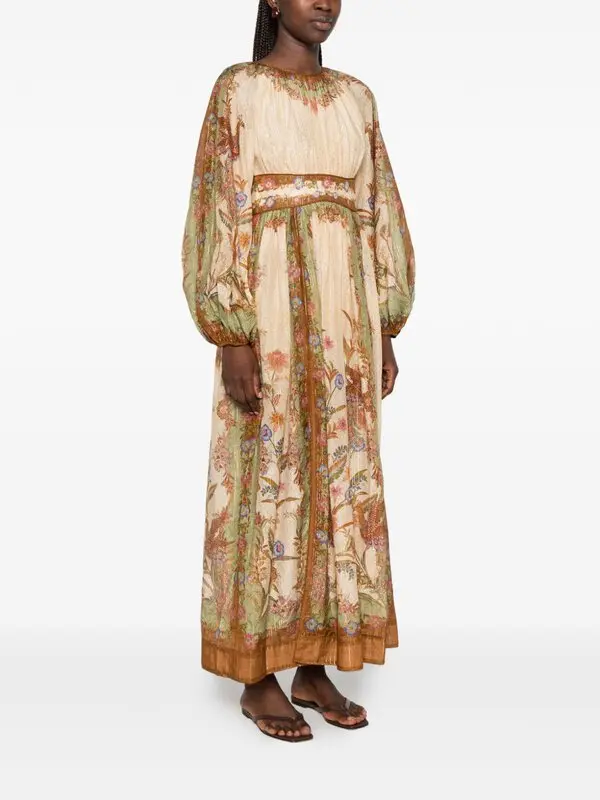 Zimmermann Indra Printed Maxi Dress - Multicolor