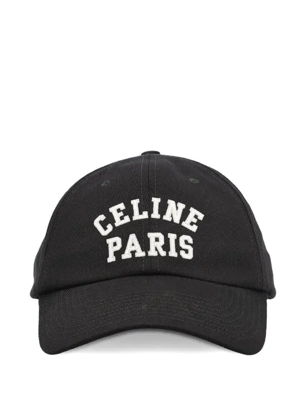 Celine Paris Embroidered Logo Baseball Cap - Multicolor