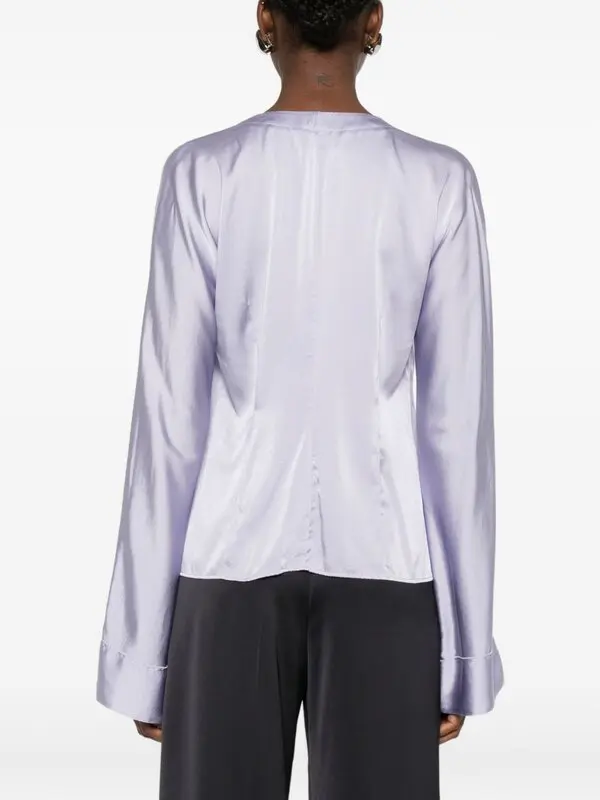 FORTE_FORTE Silk Satin Shirt
