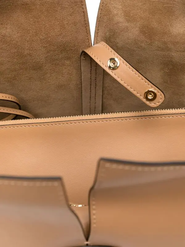 TOD'S Di Bag Folio Leather Shopping Bag - Multicolor
