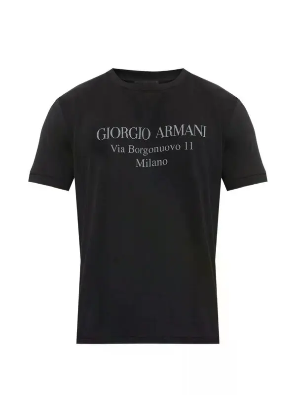 Giorgio Armani Cotton T-shirt - Black