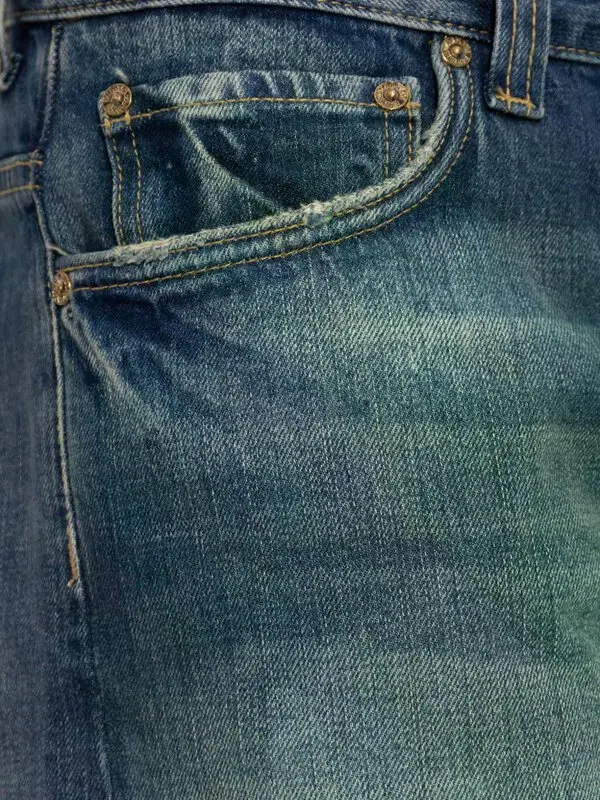 Emporio Armani Distressed Loose-fit Jeans