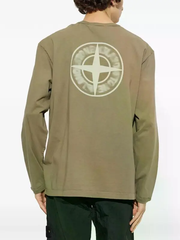 Stone Island Logo-print Long-sleeve T-shirt