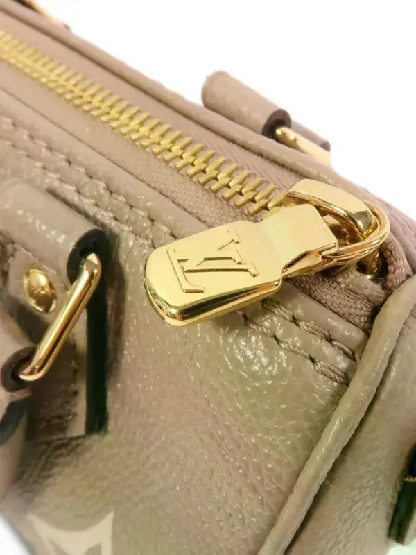LOUIS VUITTON Nano Speedy Monogram Empreinte Tote Bag - Neutrals