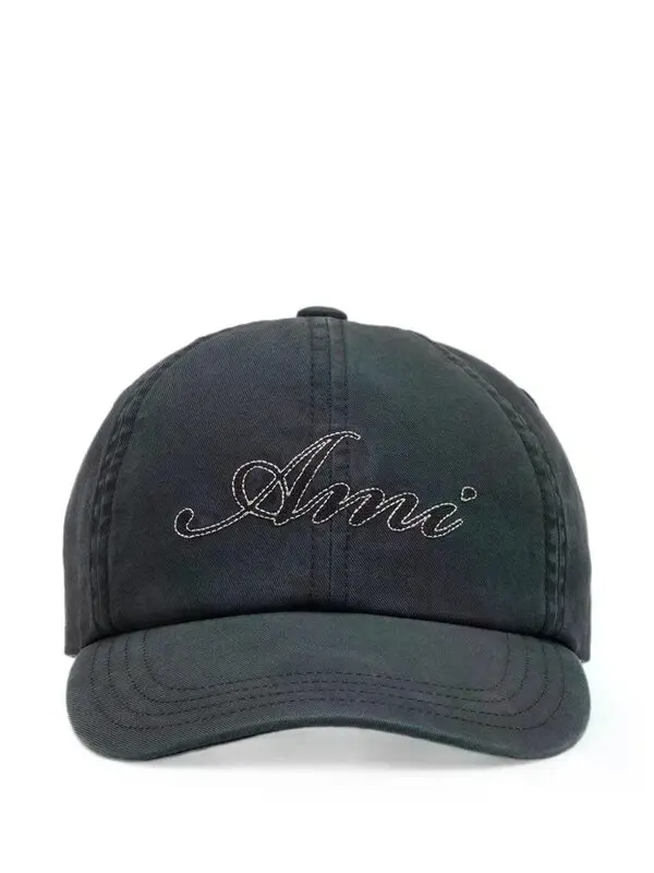 AMI Paris Cotton Cap With Emboirery