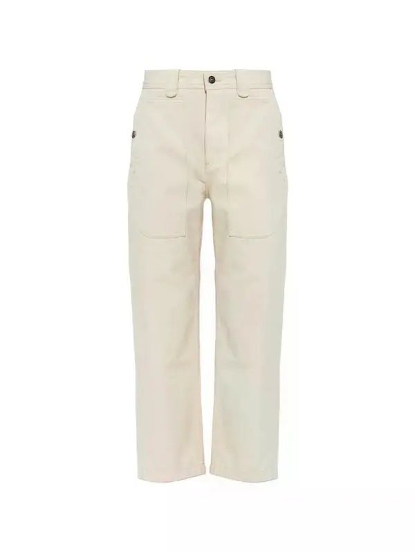 MARANT ETOILE Ermina Straight-leg Jeans - Neutrals