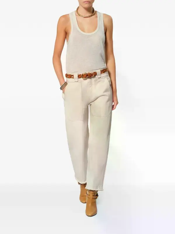 MARANT ETOILE Ermina Straight-leg Jeans - Neutrals