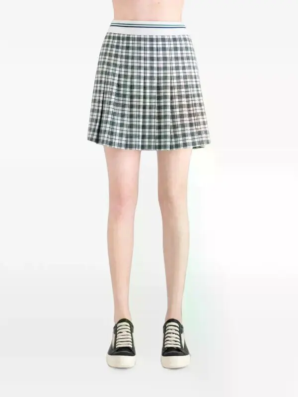 Burberry Check-pattern Pleated Mini Skirt
