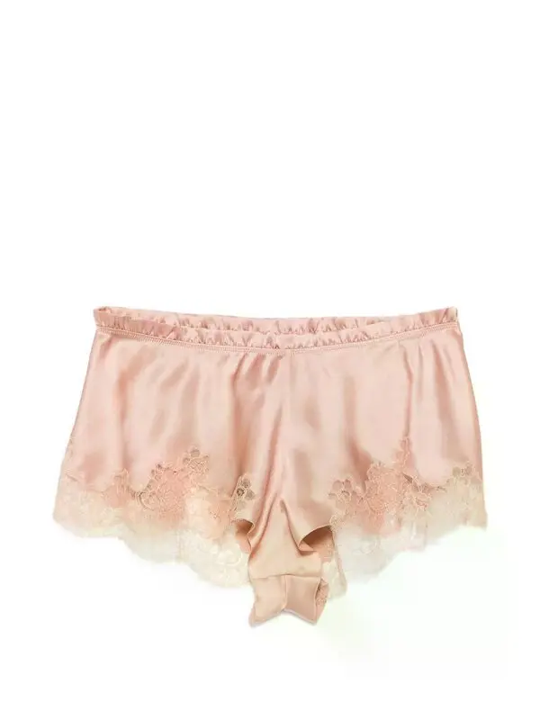 Carine Gilson Lace-trim Pajama Shorts