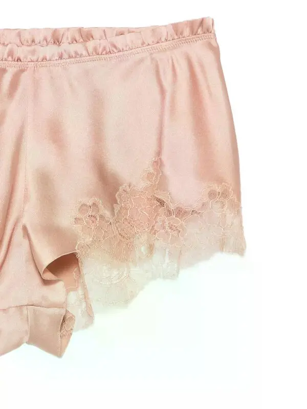 Carine Gilson Lace-trim Pajama Shorts