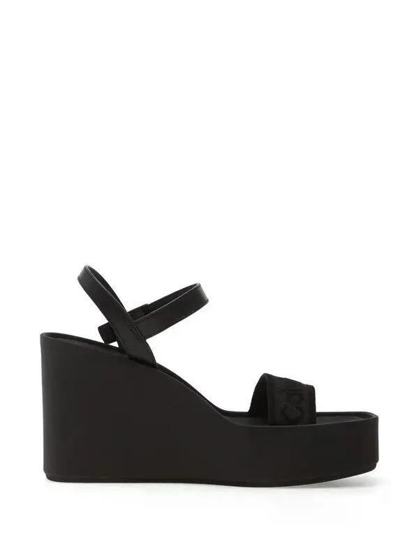 Calvin Klein Logo-embroidered Wedge Sandals
