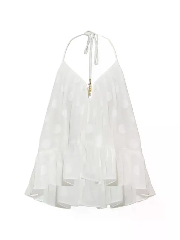 Zimmermann Oversized Polka Dot Halterneck Top