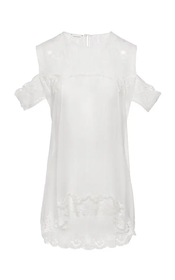 Magda Butrym Off-the-shoulder Silk Midi Dress - White