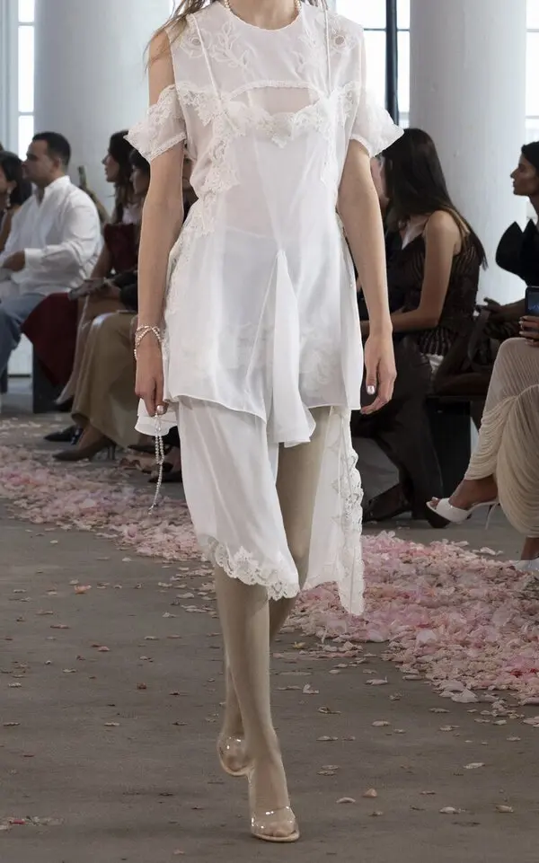 Magda Butrym Off-the-shoulder Silk Midi Dress