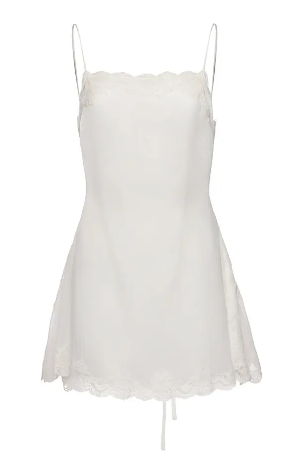 Magda Butrym Draped Silk Mini Dress